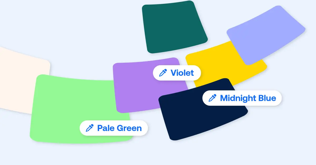 The most and least used colors in logos